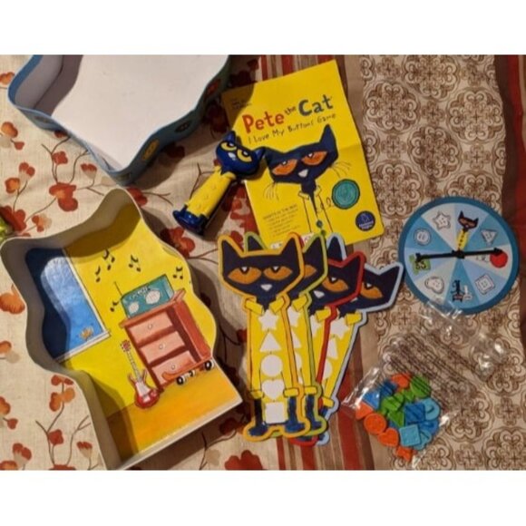 Toys | New Pete The Cat I Love My Buttons Board Game For Toddlers ...